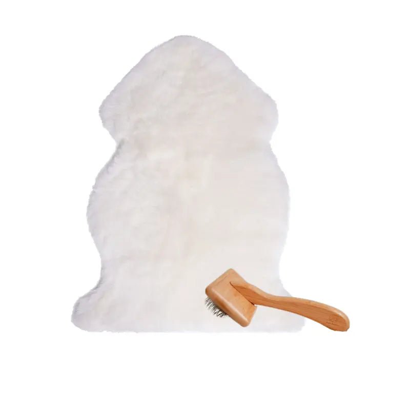 Sheepskin Baby Rug in Soft ivory Shorn Hair – Baa Baby